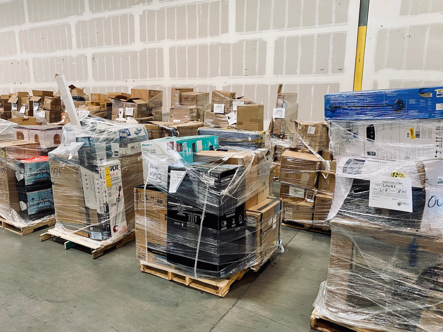 Wrapped Pallets Liquidation